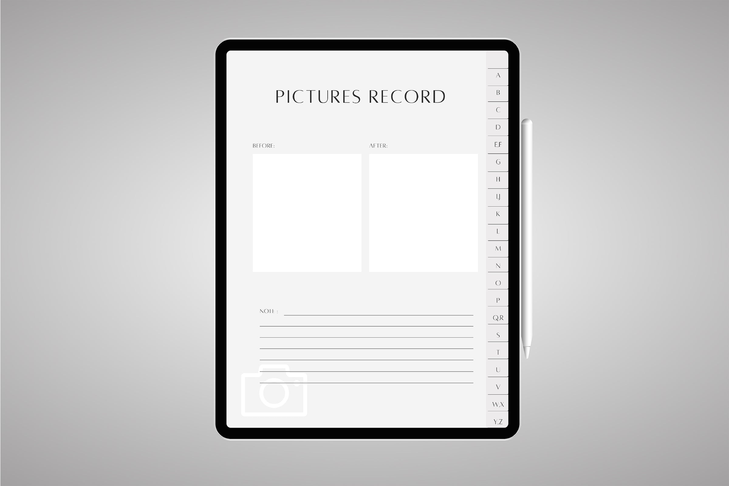 Digital Client Record Notebook │ RM Lash Academy