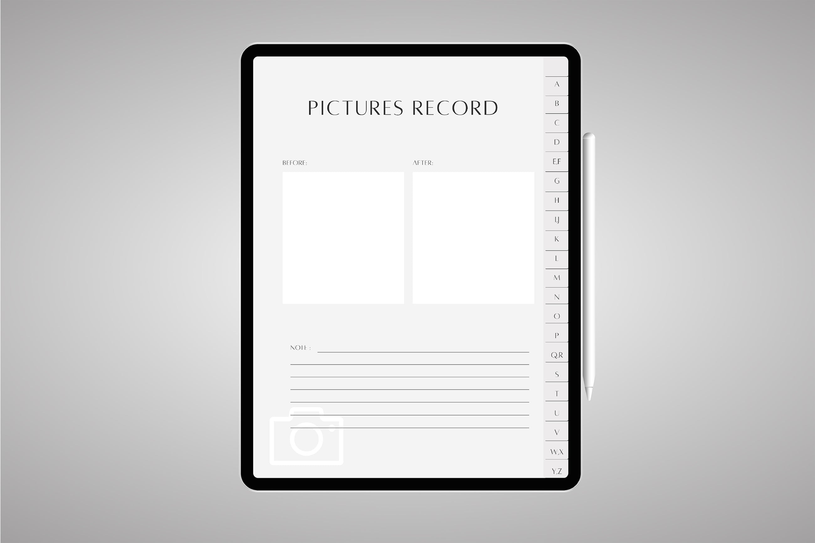 Digital Client Record Notebook │ RM Lash Academy